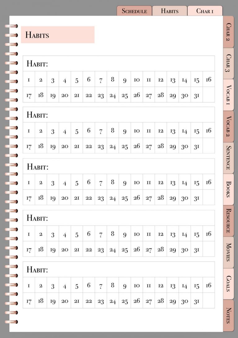 How to Set Up a Language Learning Notebook - Fluency Pending