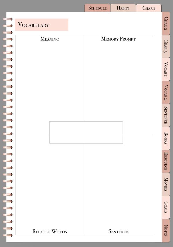 How to Set Up a Language Learning Notebook - Fluency Pending